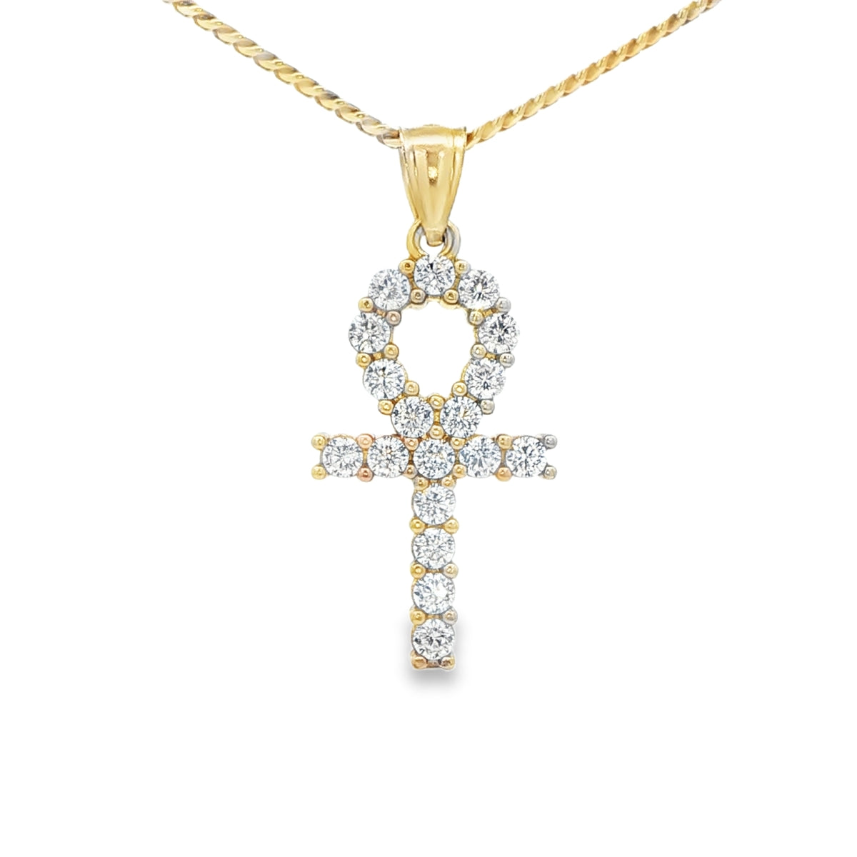 14KP CROSS LA VIDA CZ CROSS LA VIDA – VM JEWELRY
